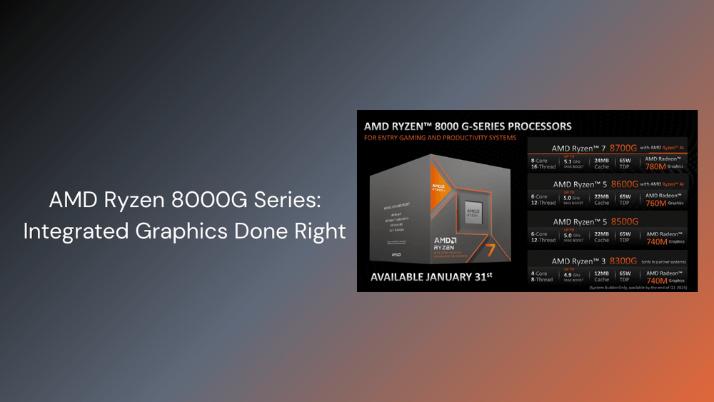 AMD Ryzen 8000G Series Review Canada 2026 — Integrated Graphics Done ...